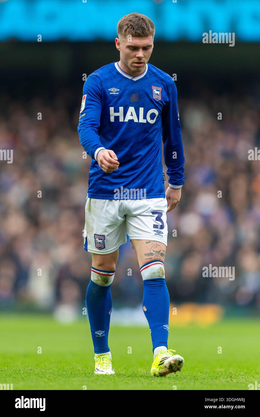 Leif Davis of Ipswich Town during the Sky Bet Championship match ...
