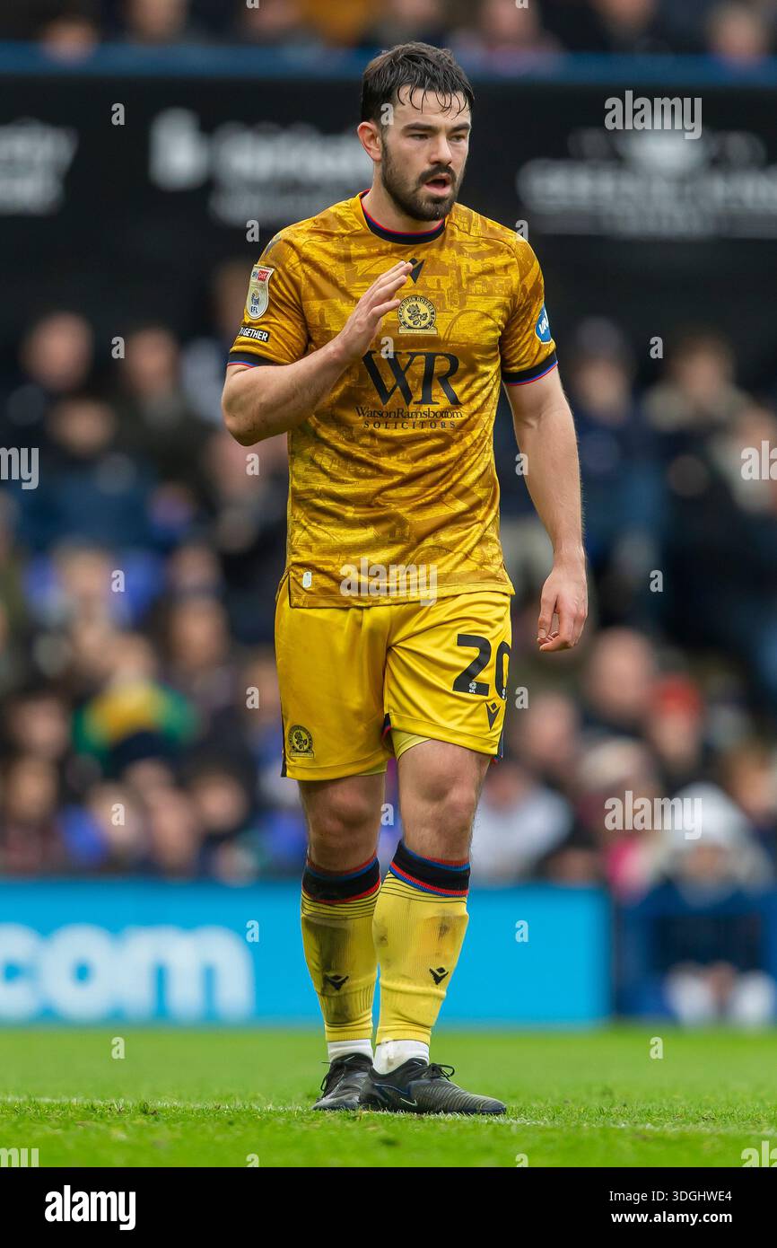 Eiran Cashin of Blackburn Rovers during the Sky Bet Championship match ...