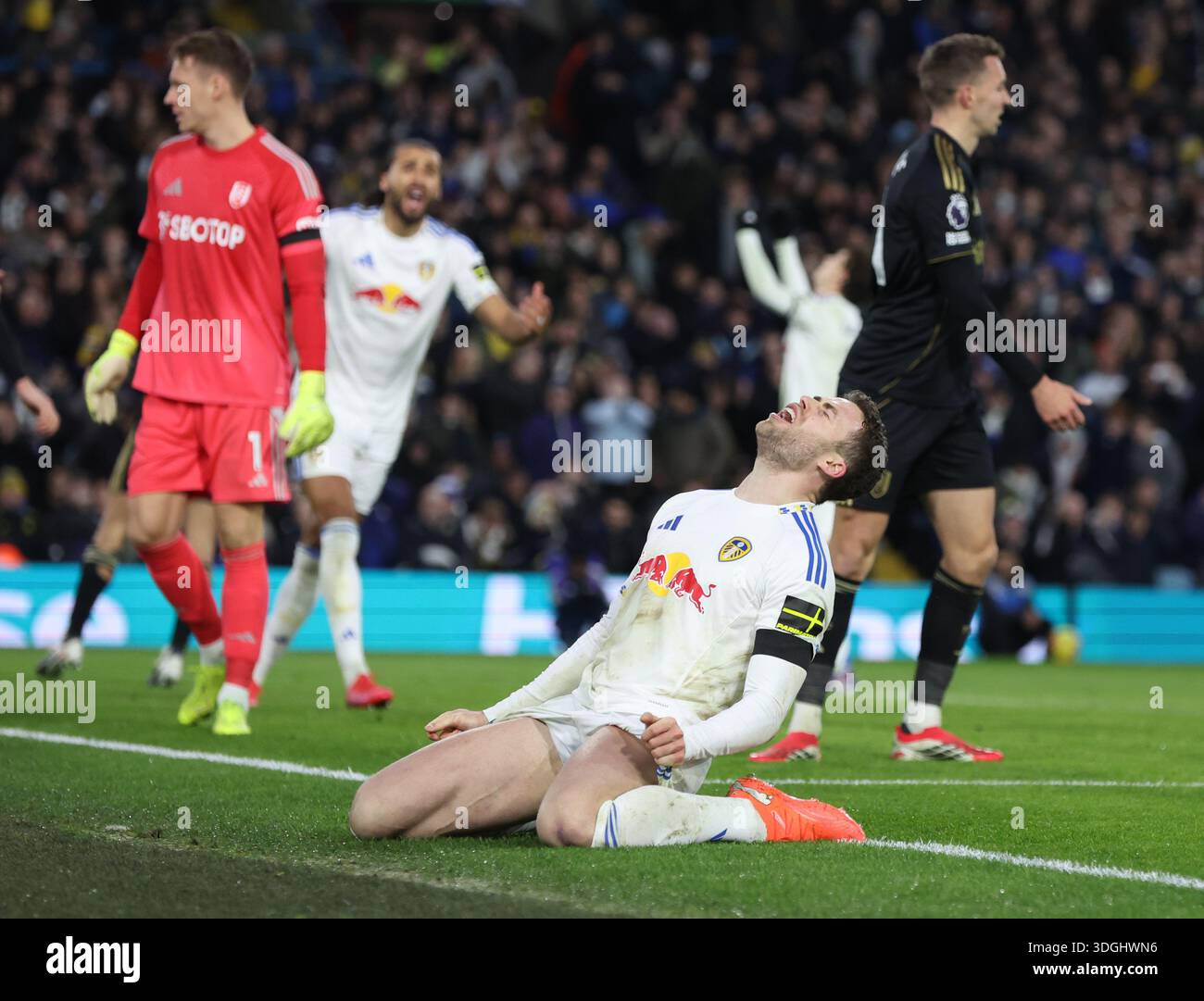 Leeds, UK. 17th Jan, 2026. Gabriel Gudmundsson of Leeds United after a ...