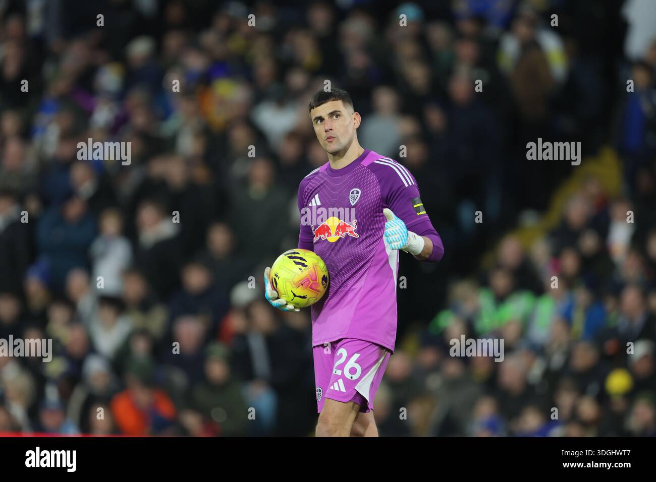 Leeds United's goalkeeper Karl Darlow during the Premier League match ...