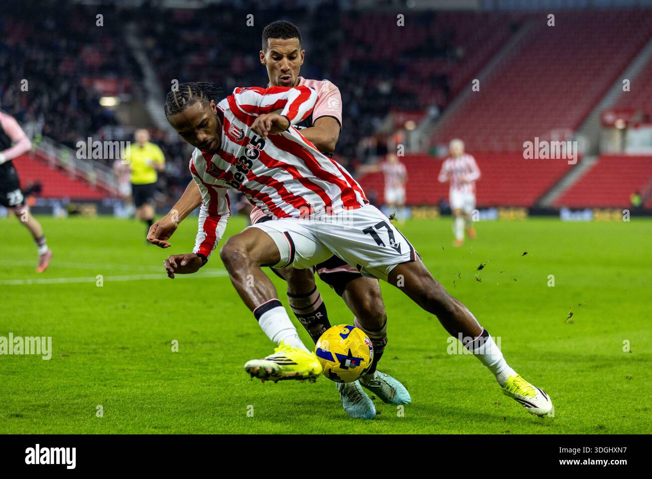17th January 2026; Bet365 Stadium, Stoke, Staffordshire, England; EFL ...