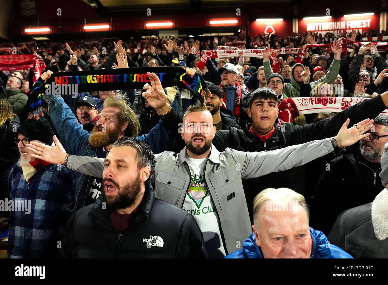 Nottingham Forest fans before the Premier League match at the City ...
