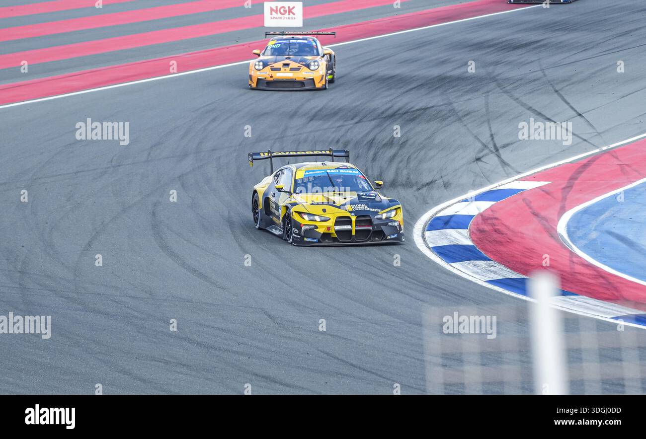 The BMW M4 GT3 Evo of Team WRT (#669) is seen racing during the 24H ...