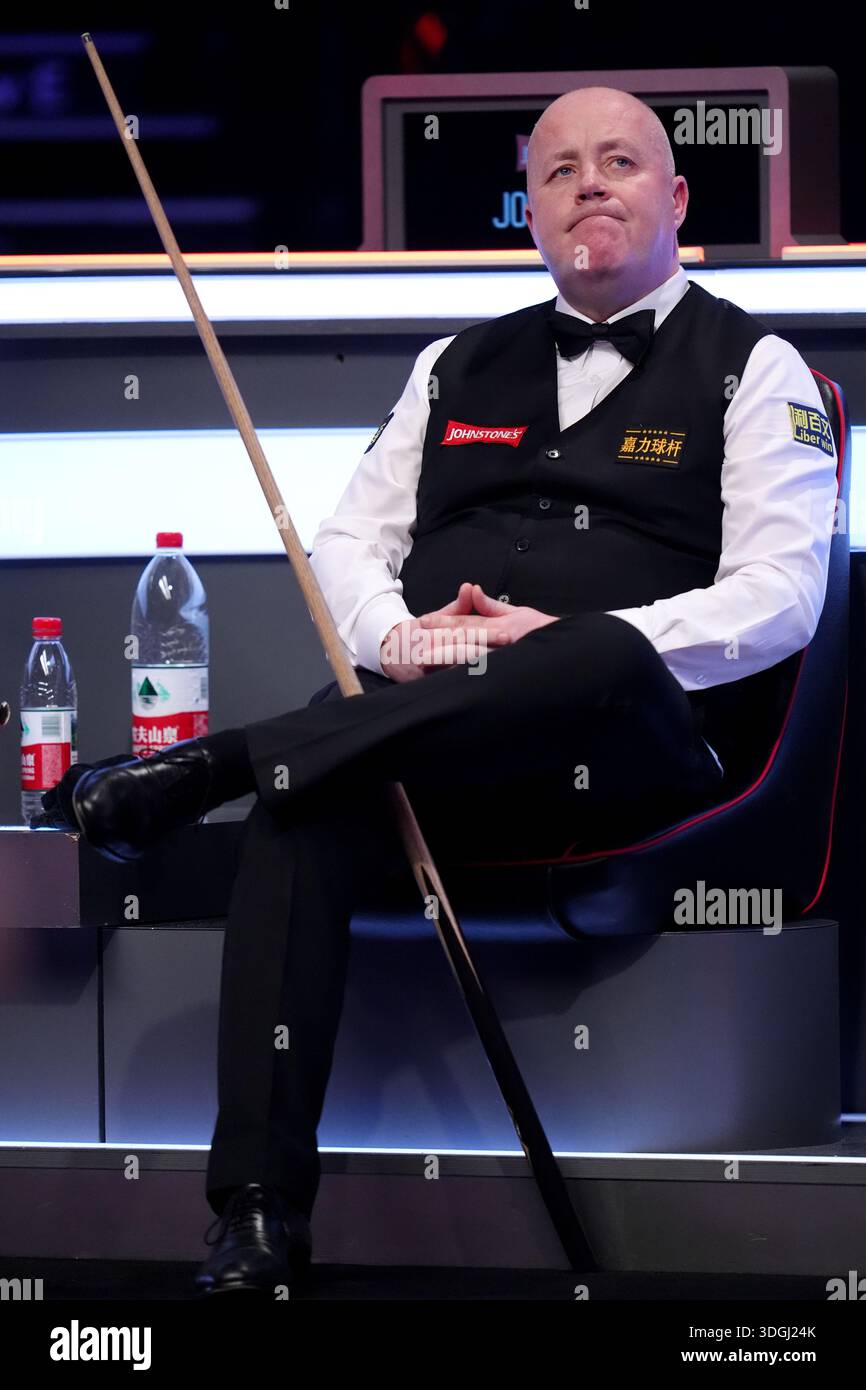 John Higgins on day seven of the 2026 Johnstone's Paint Masters at ...