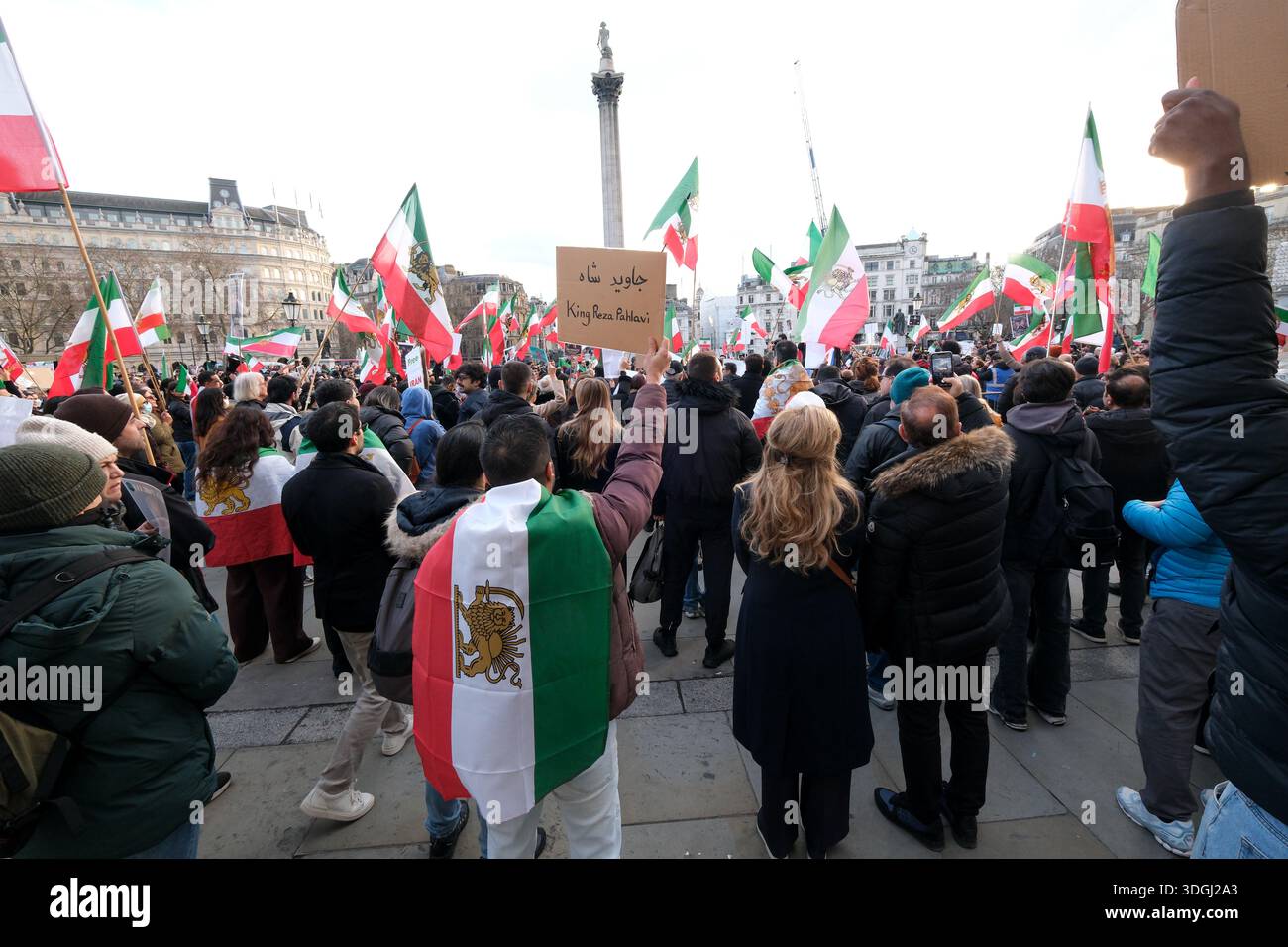 London, UK. 17th Jan 2026. Iranians in London protest against Islamic ...
