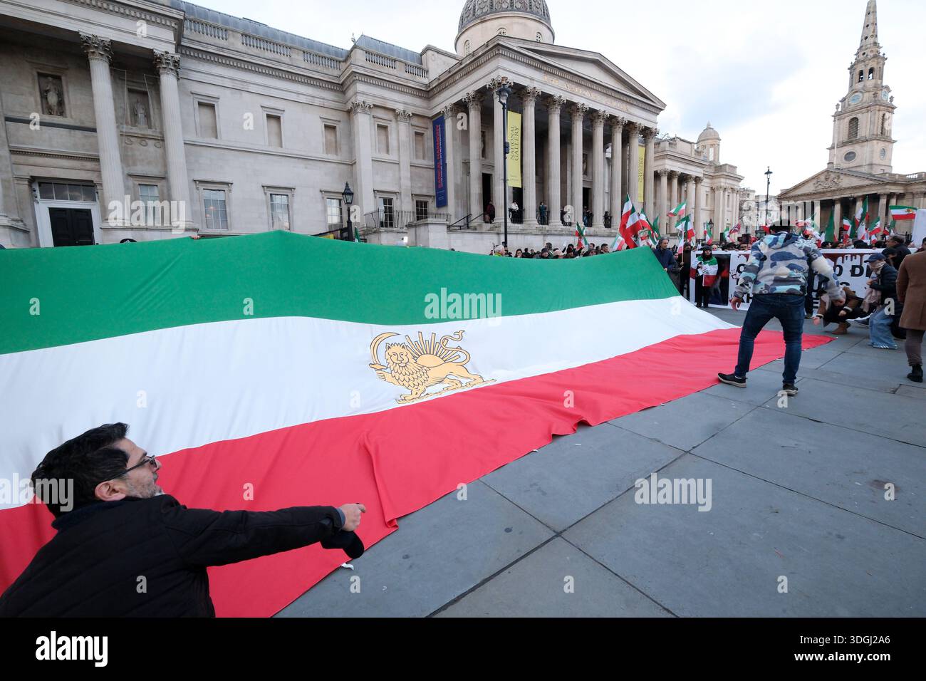 London, UK. 17th Jan 2026. Iranians in London protest against Islamic ...