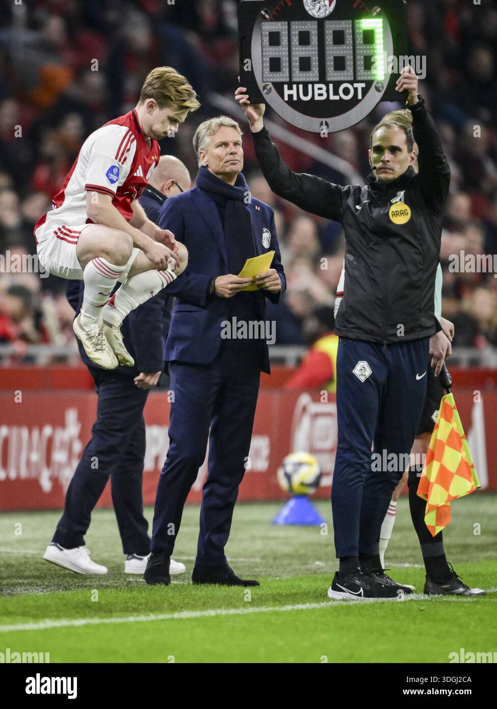 AMSTERDAM - Oliver Edvardsen of Ajax during the Dutch Eredivisie match ...