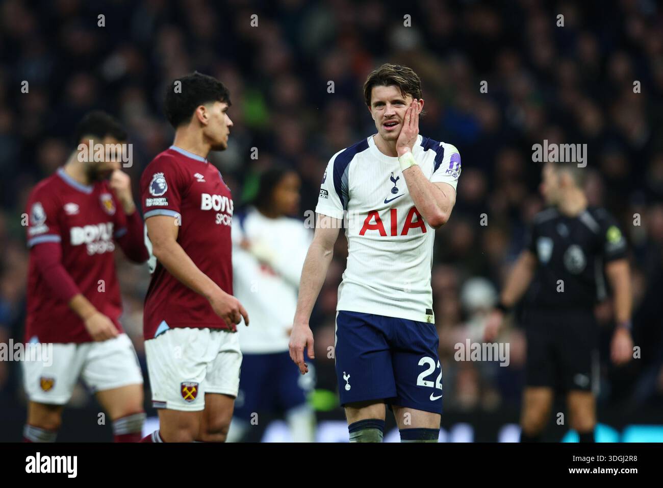 LONDON, UK - 17th Jan 2026: Conor Gallagher of Tottenham Hotspur reacts ...