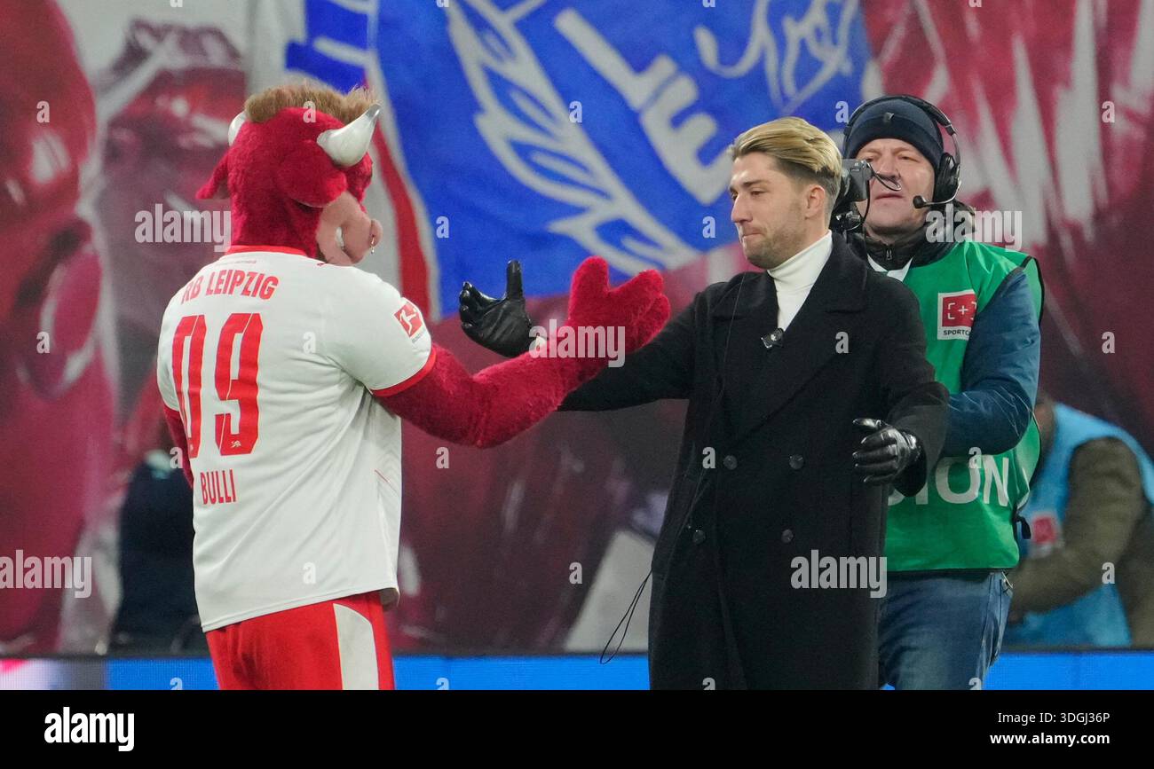 Mascot Bulli, Farewell Kevin Kampl (Leipzig) Leipzig, January 17, 2026 ...