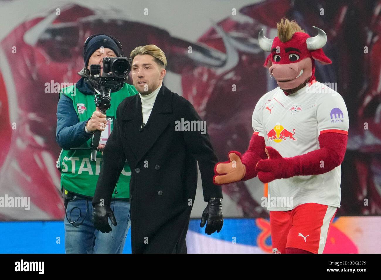 Farewell Kevin Kampl (Leipzig), Mascot Bulli Leipzig, January 17, 2026 ...