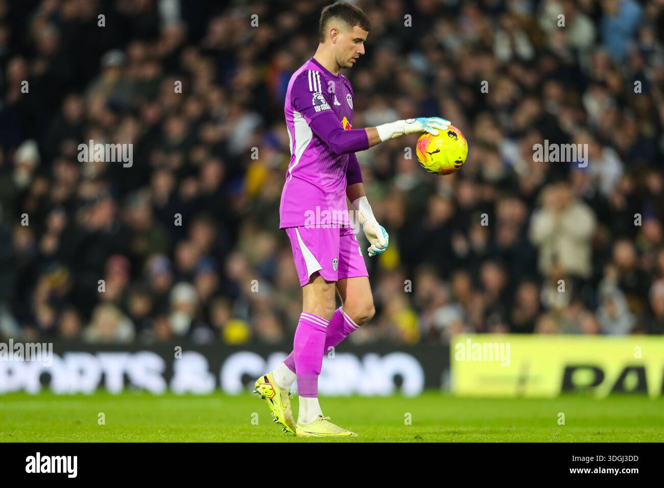 Leeds, UK. 17th Jan, 2026. Karl Darlow Of Leeds United during the Leeds ...