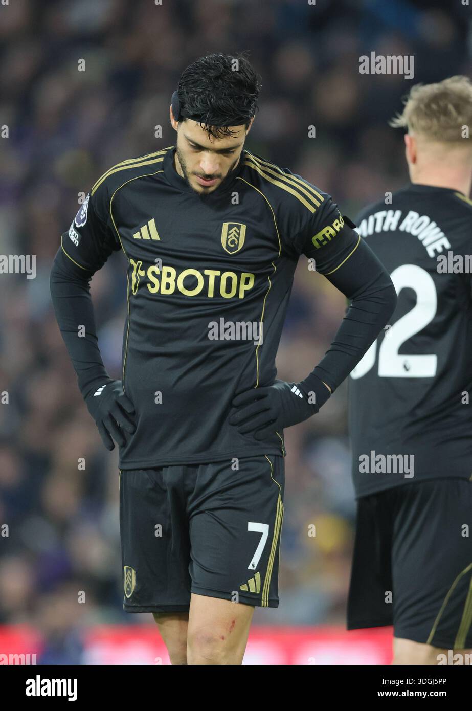 Fulham's Raul Jimenez during the Premier League match at Elland Road ...