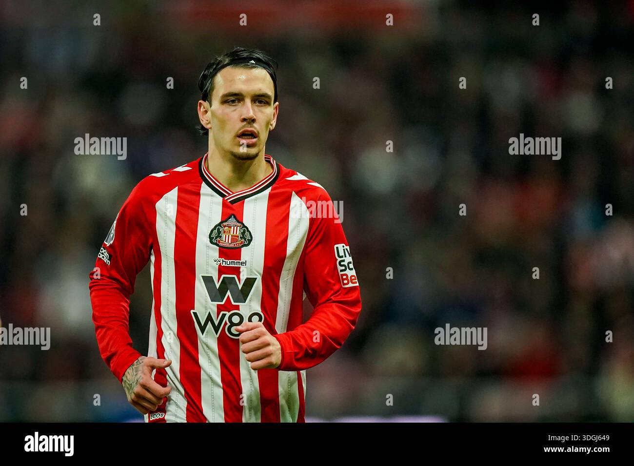 Enzo Le Fee of Sunderland during the Premier League match Sunderland vs ...