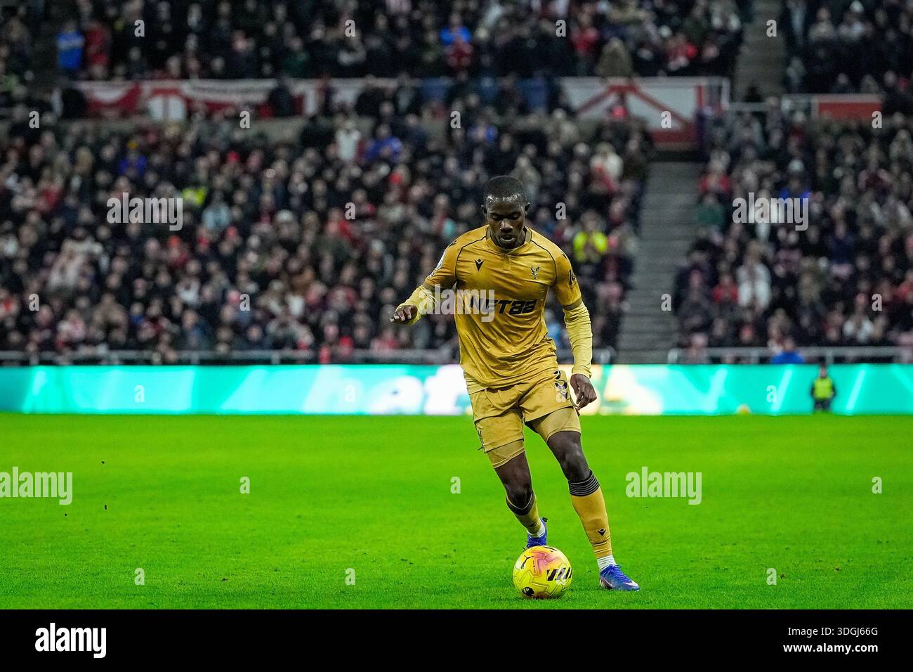 Tyrick Mitchell of Crystal Palace makes a run with the ball during the ...