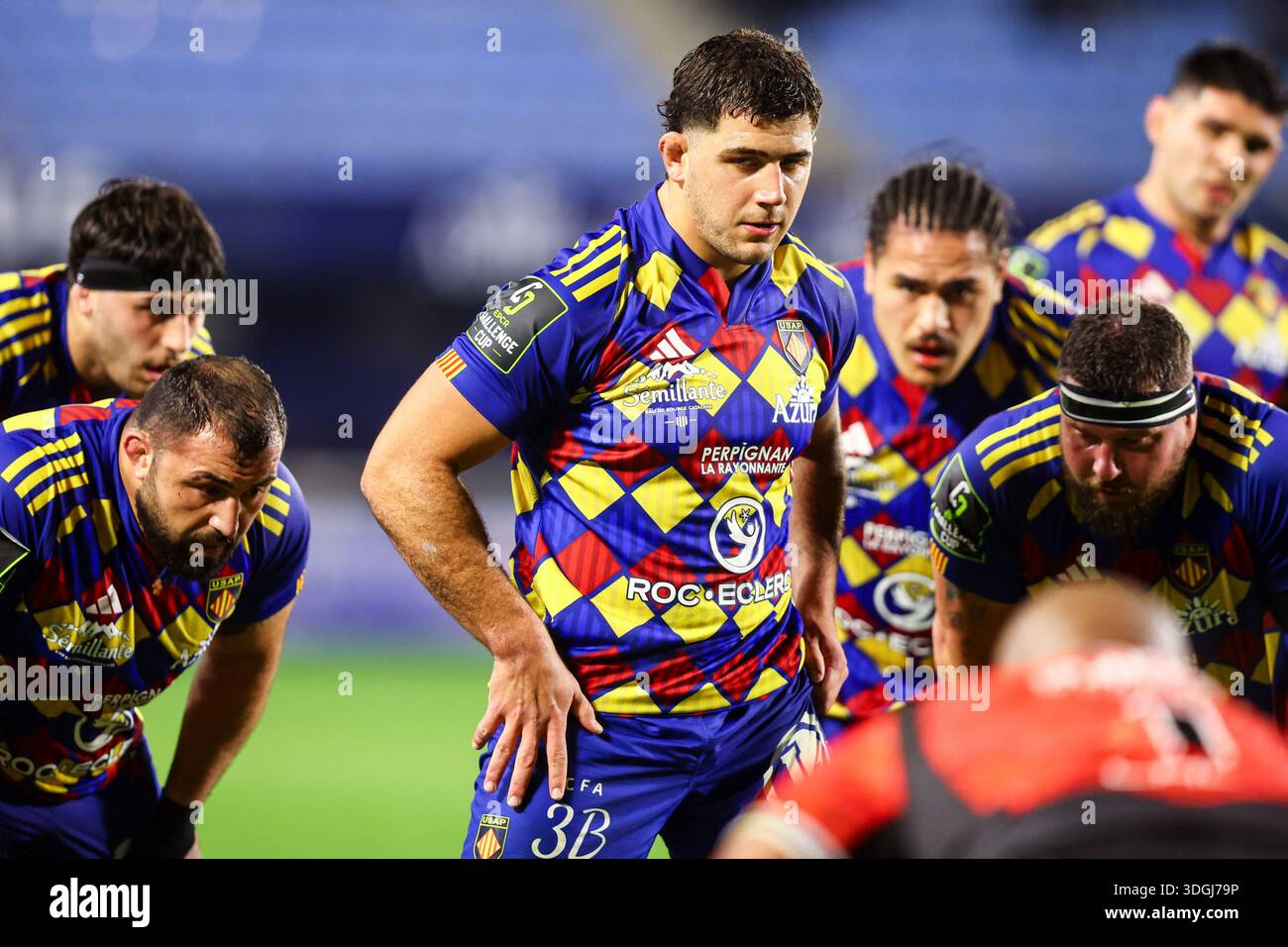Ignacio RUIZ of Perpignan during the EPCR Challenge Cup match between ...