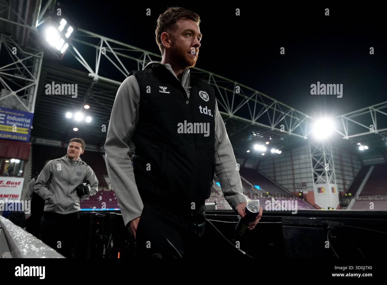Heart of Midlothian's Stuart Findlay arrives at the ground ahead of the ...