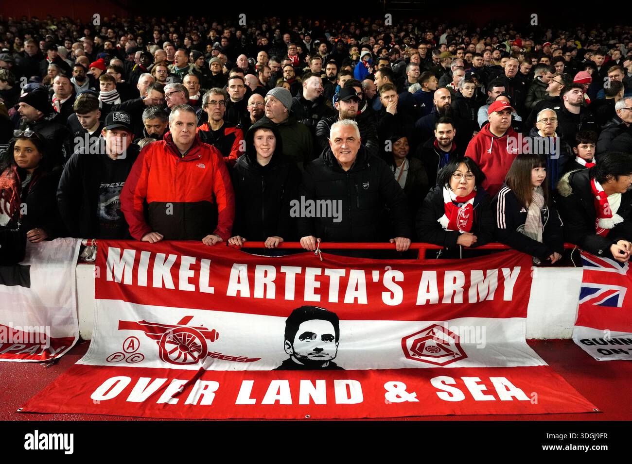 Arsenal fans during the Premier League match at the City Ground ...