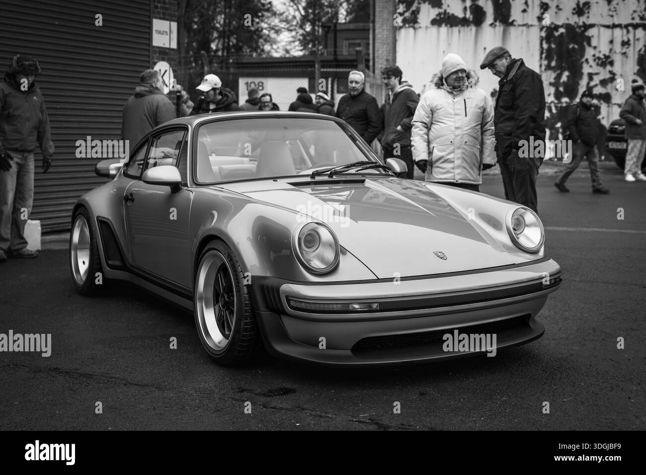 Singer Porsche 911 Turbo, on display at the Bicester Motion assembly ...