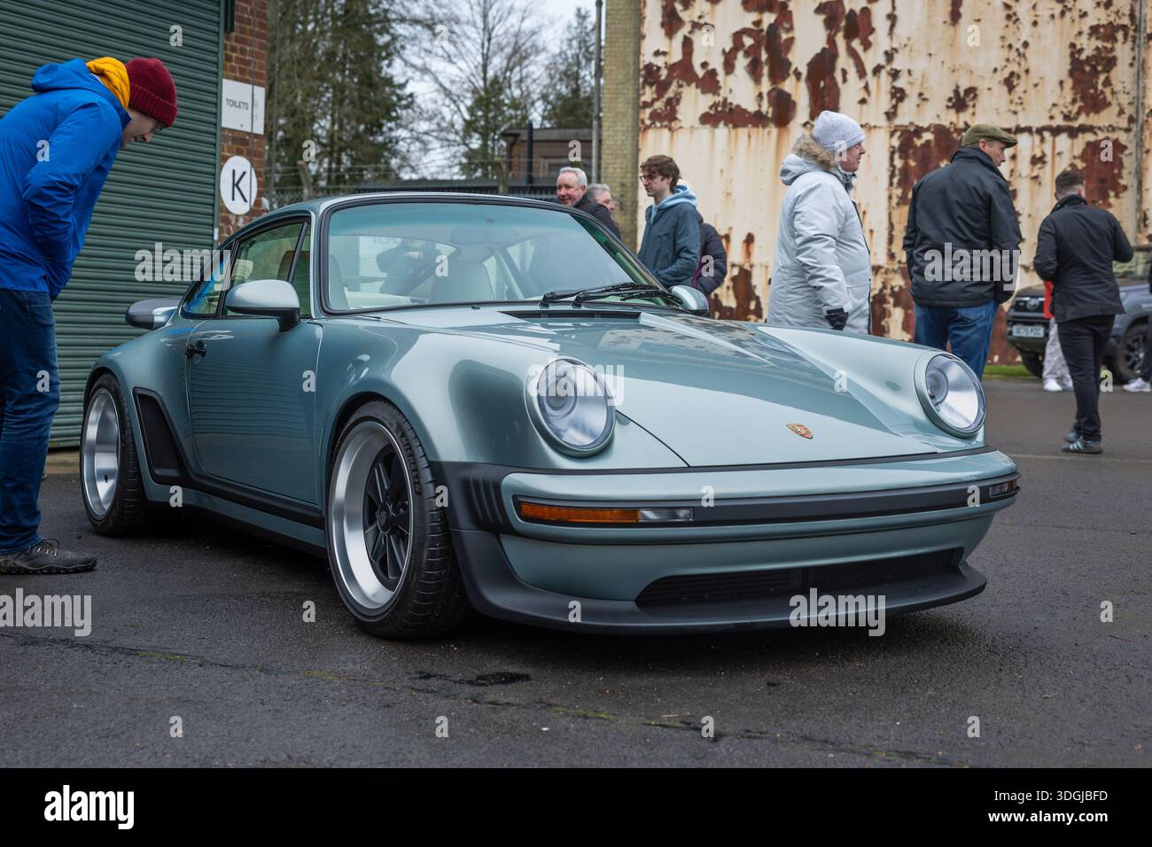 Singer Porsche 911 Turbo, on display at the Bicester Motion assembly ...