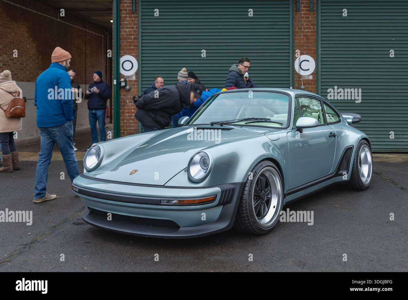 Singer Porsche 911 Turbo, on display at the Bicester Motion assembly ...