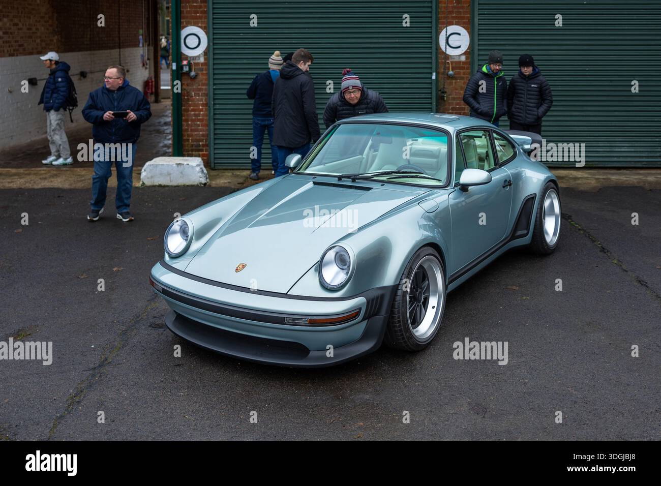 Singer Porsche 911 Turbo, on display at the Bicester Motion assembly ...