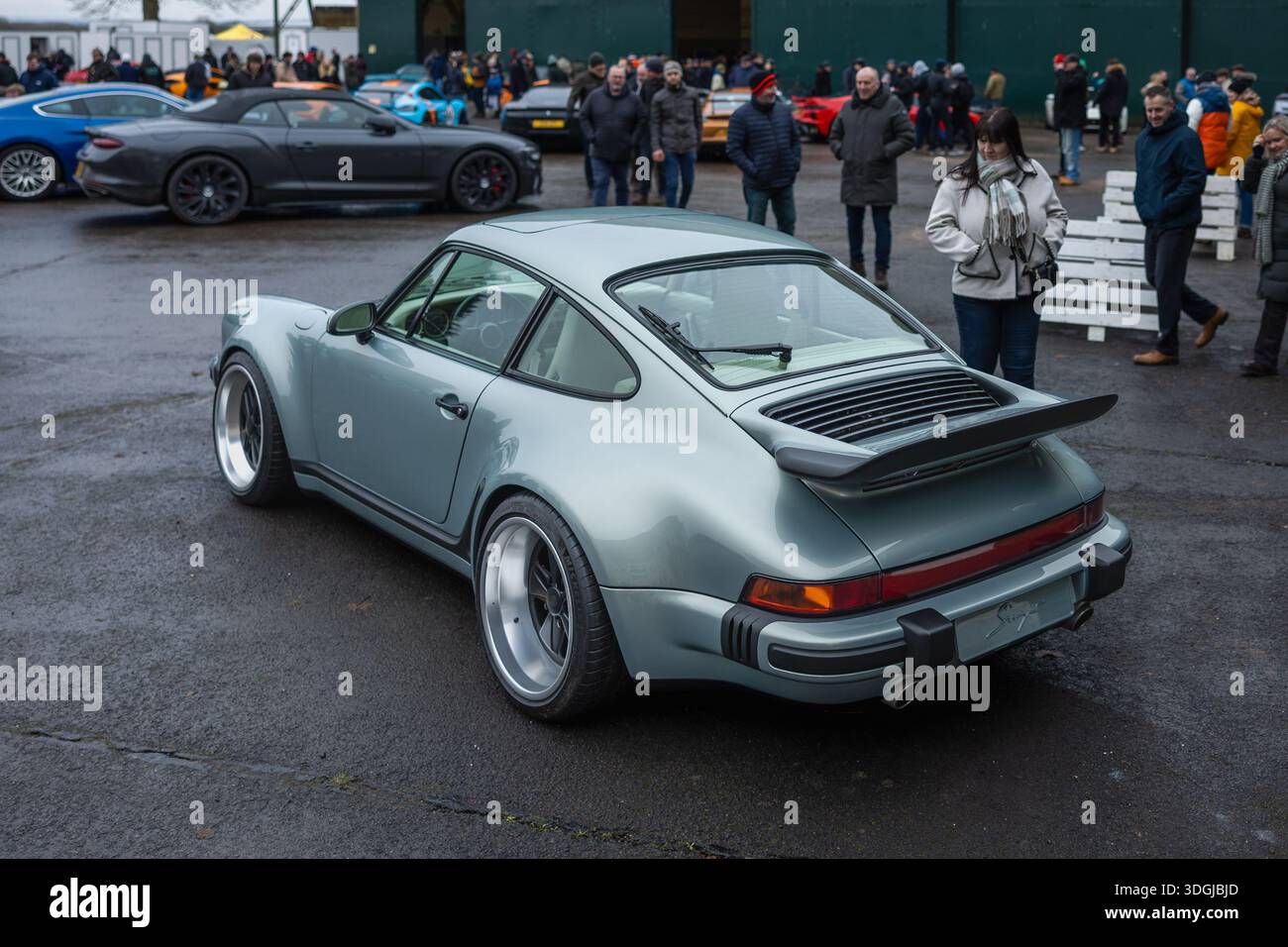Singer Porsche 911 Turbo, on display at the Bicester Motion assembly ...