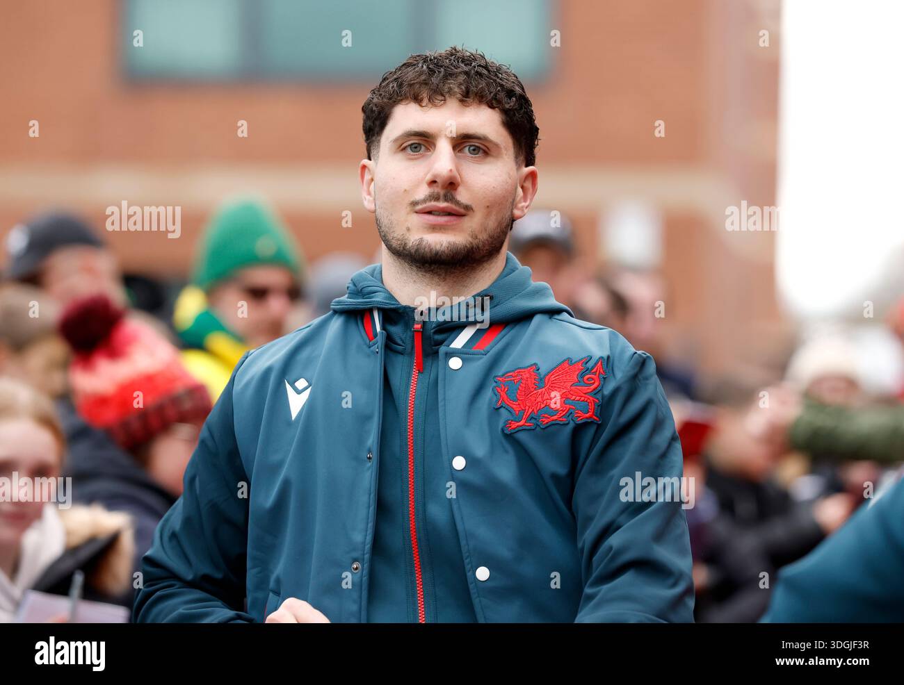 Wrexham's Liberato Cacace arrives ahead of the Sky Bet Championship ...