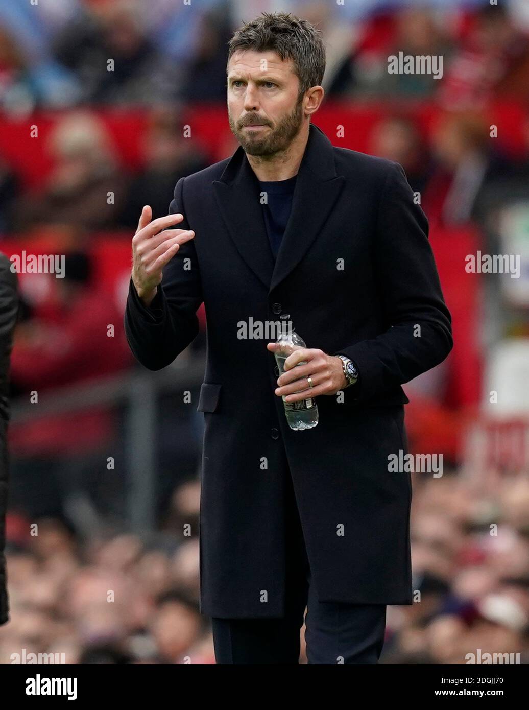 Manchester, UK. 17th Jan, 2026. Michael Carrick head coach of ...