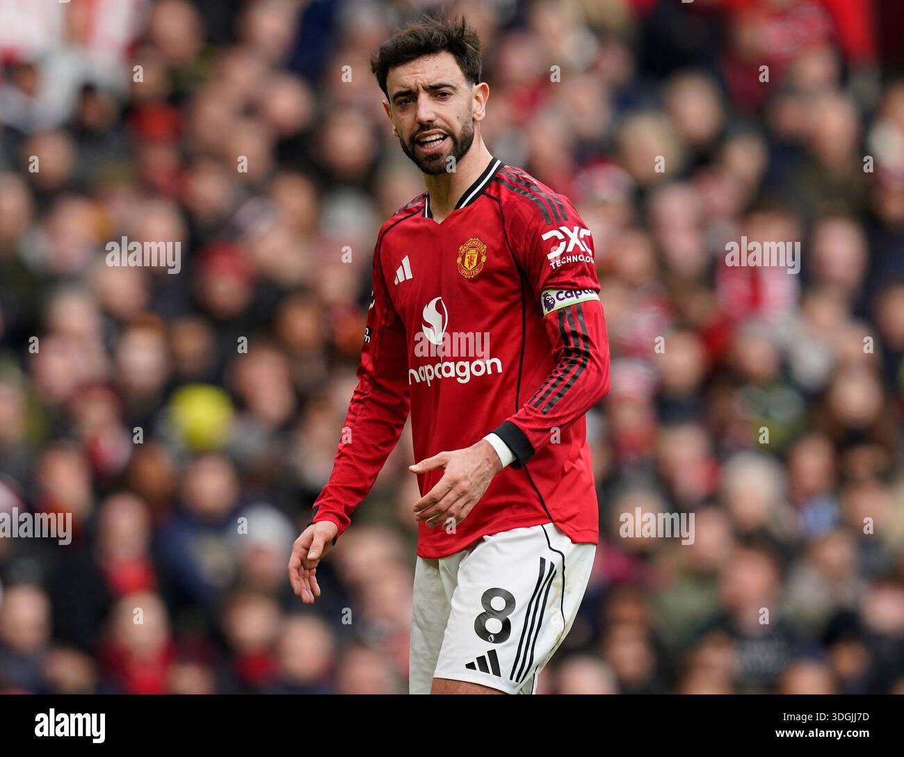 Manchester, UK. 17th Jan, 2026. Bruno Fernandes of Manchester United ...