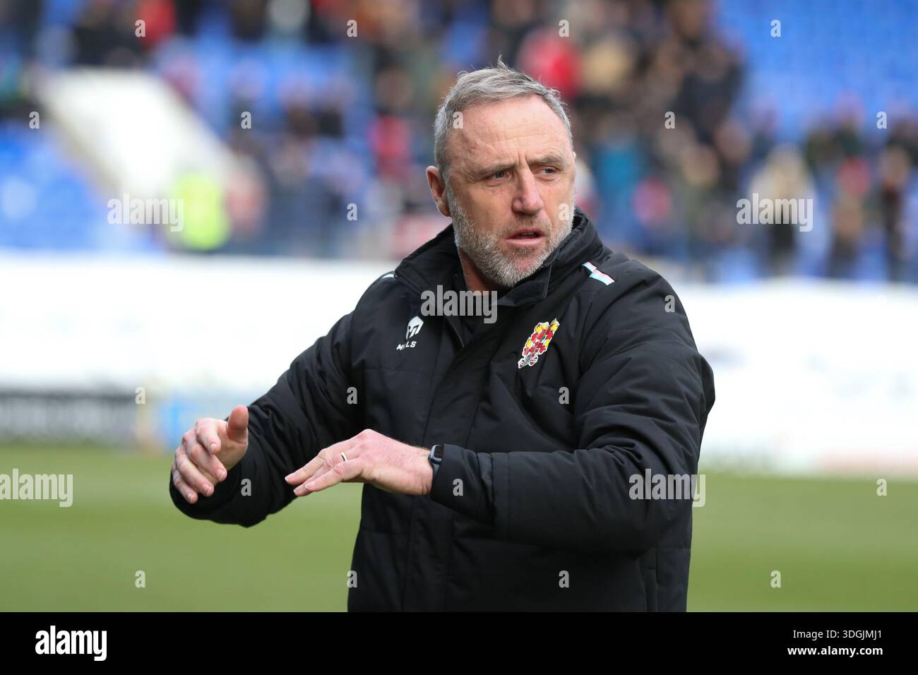 Birkenhead, UK, 17th January, 2026. Tranmere Rovers Manager Andy Crosby ...