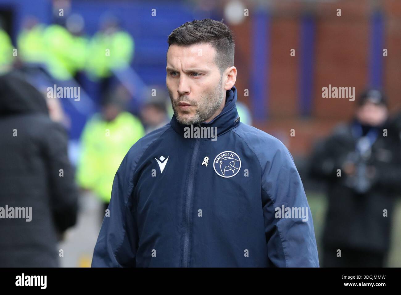 Birkenhead, UK, 17th January, 2026. Walsall Manager Mat Sadler during ...