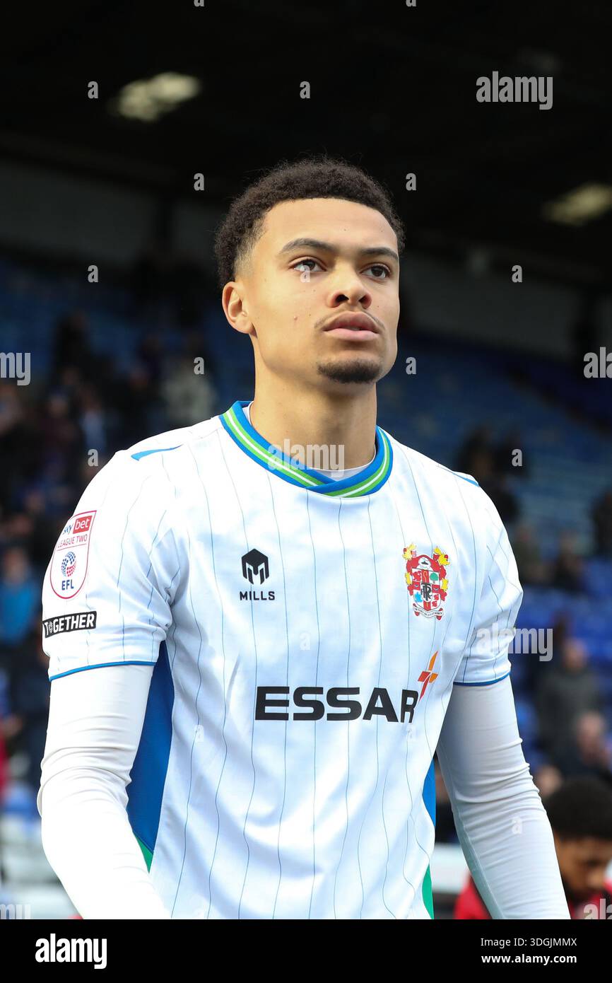 Birkenhead, UK, 17th January, 2026. Dylan Jones of Tranmere Rovers ...