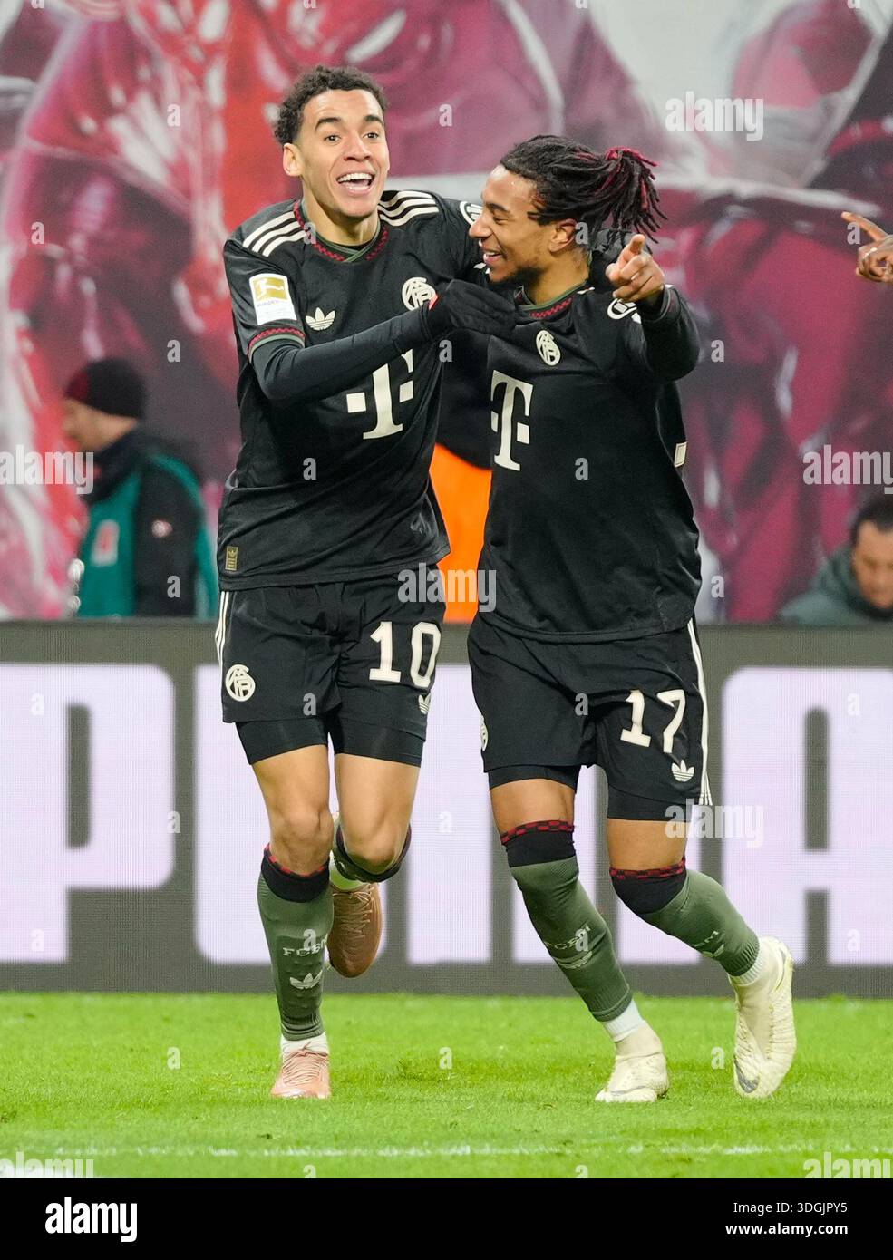 1:5 Goal, celebration, from left Jamal Musiala, goal scorer Michael ...