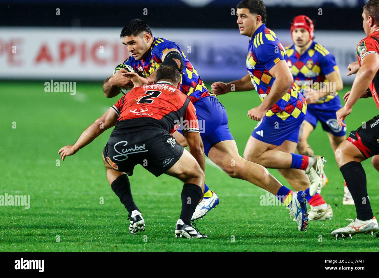 Joaquim OVIEDO of Perpignan during the EPCR Challenge Cup match between ...