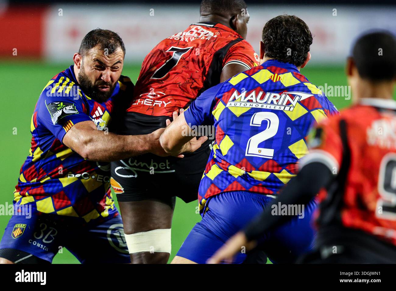 Giorgi TETRASHVILIof Perpignan during the EPCR Challenge Cup match ...