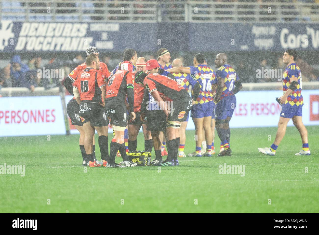 General View during the EPCR Challenge Cup match between Perpignan and ...