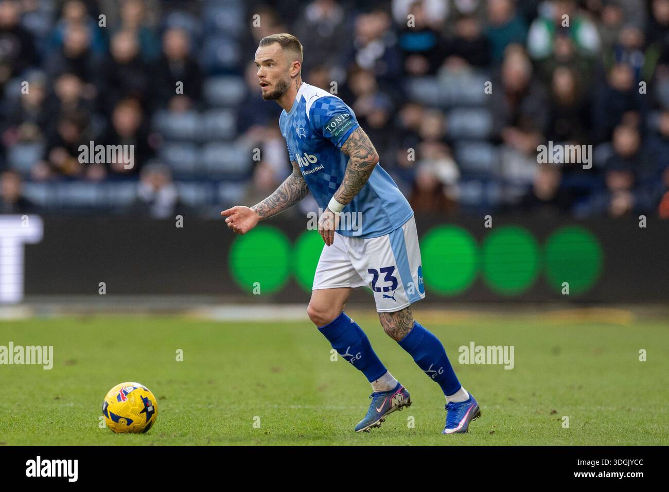 Joe Ward #23 of Derby County F.C during the Sky Bet Championship match ...