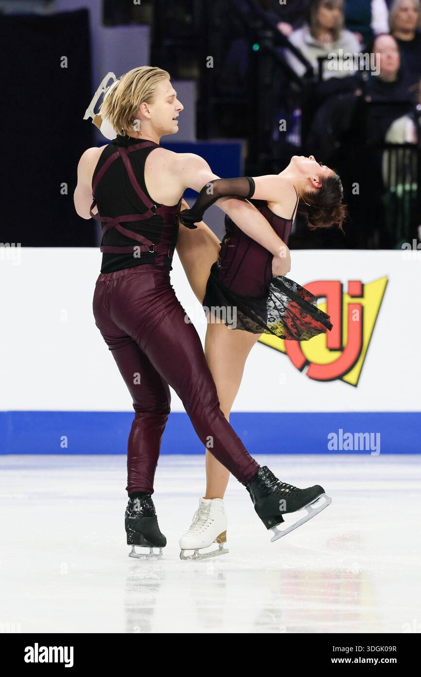 Day Four. 17th Jan, 2026. Zoe Larson and Andrii Kapran of Ukraine ...