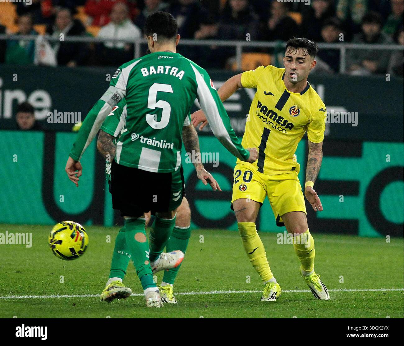 Spanish La Liga EA Sports soccer match Betis vs Villarreal at La ...