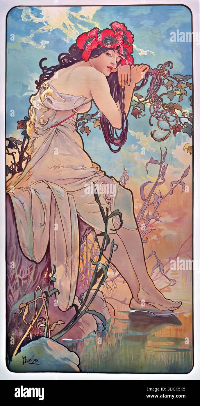 Allegorical female figure painting hi-res stock photography and images ...