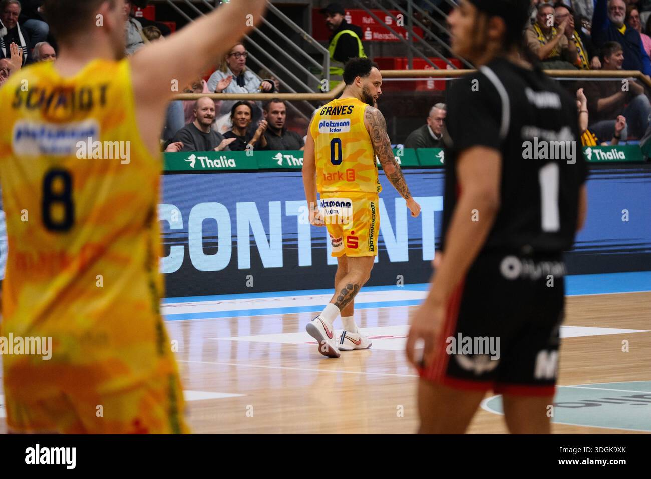 Marcus Graves (Phoenix Hagen, #0, Guard); Barmer2BasketballBundesliga ...