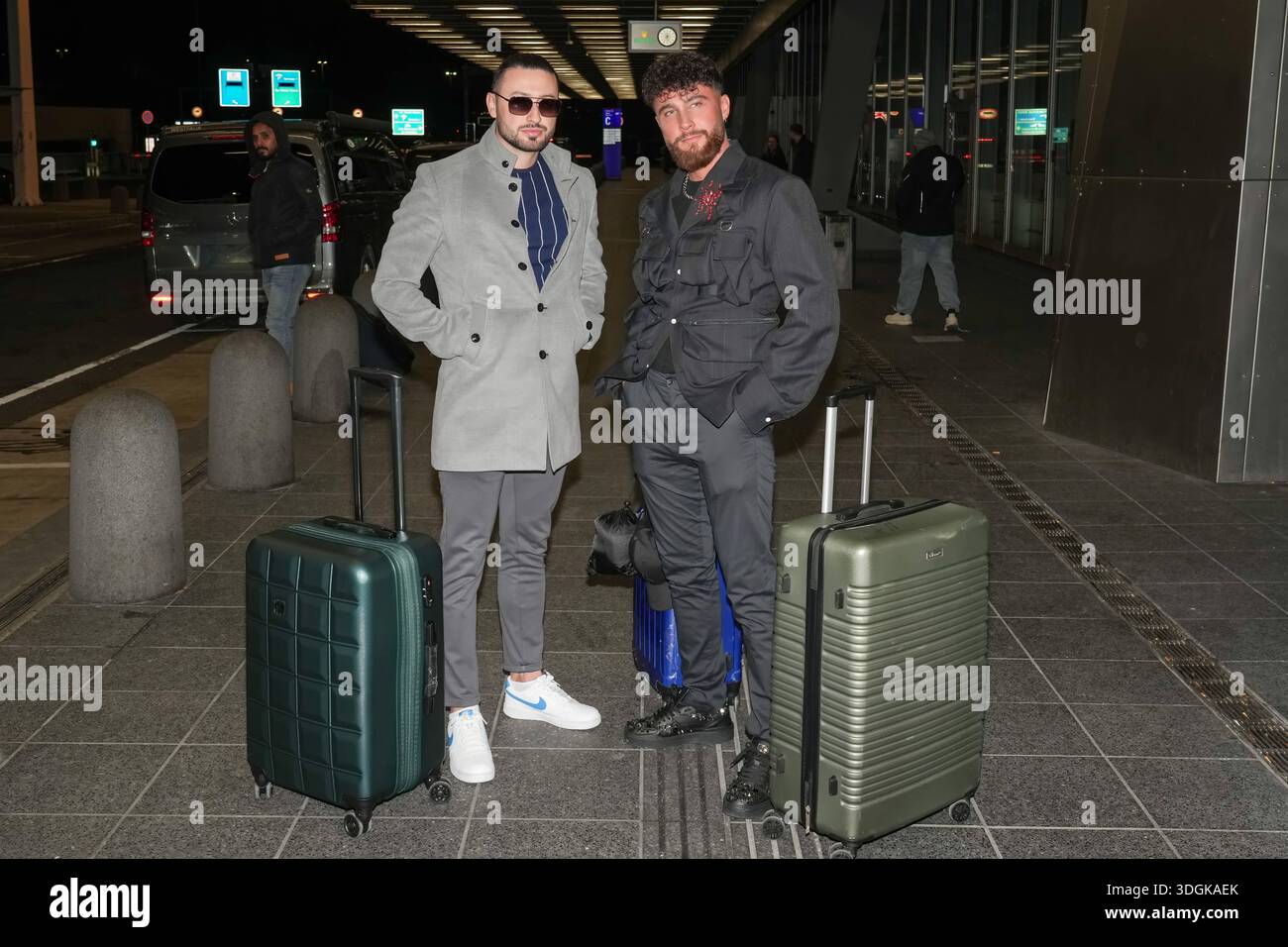 RTL Dschungelcamp - Frankfurt 2026. Umut Tekin mit seinem Bruder Ercan ...
