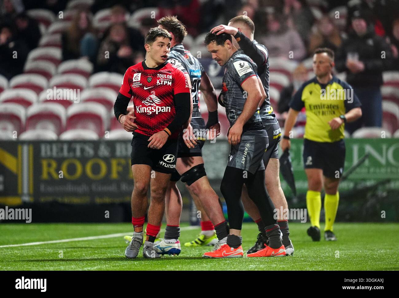 17 january 2026 tomos williams of gloucester rugby scores hi-res stock ...