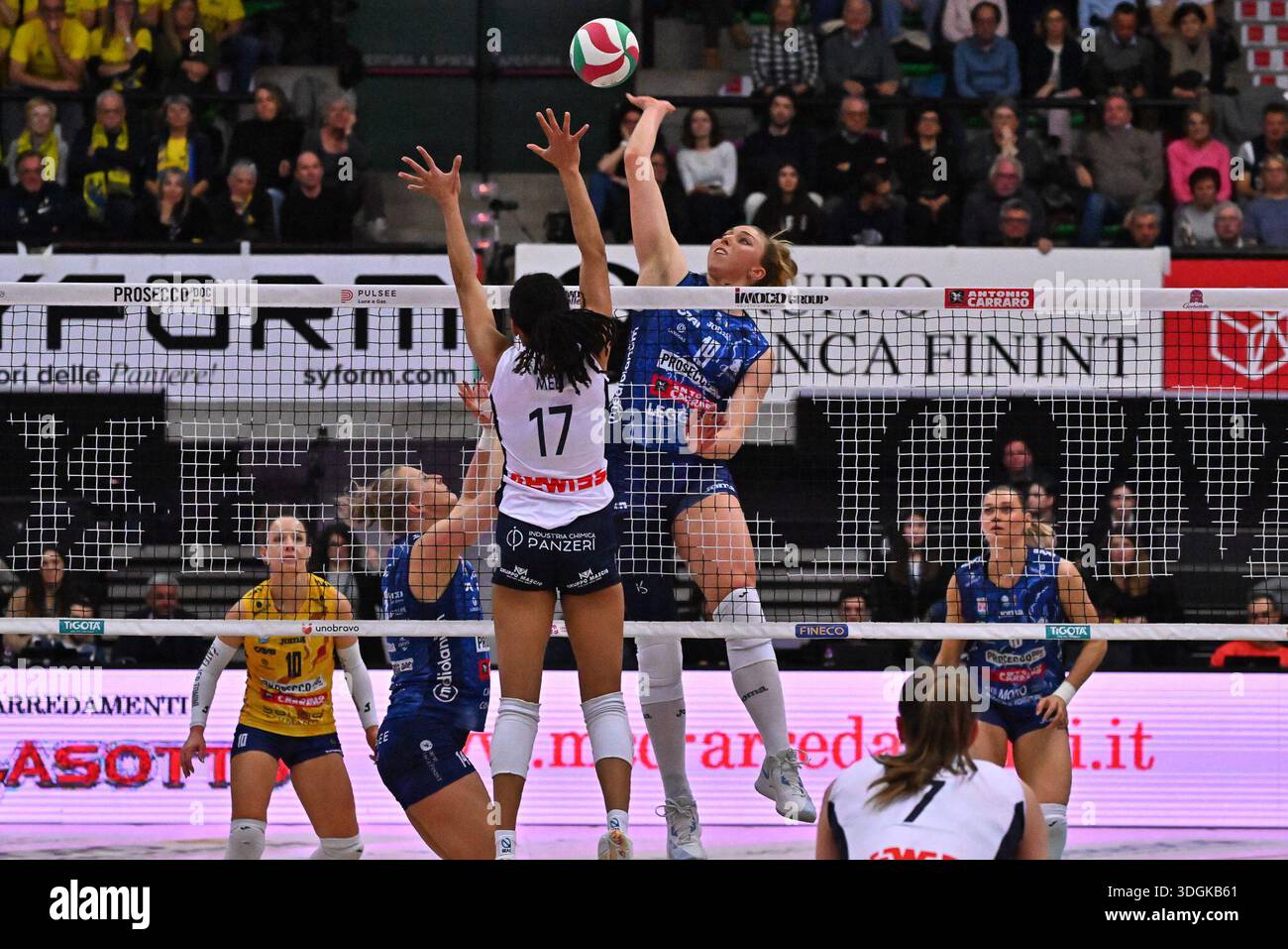 Treviso, Italy. 17th Jan, 2026. Sarah Fahr ( Prosecco DOC Imoco ...
