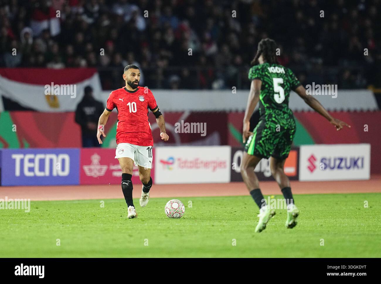 January 17 2026: Mohamed Salah Mahrous Ghaly of Egypt controls the ball ...