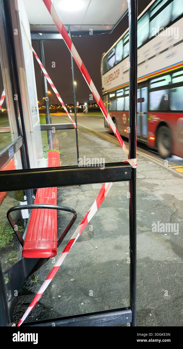 Community impact bus shelter destruction hi-res stock photography and ...
