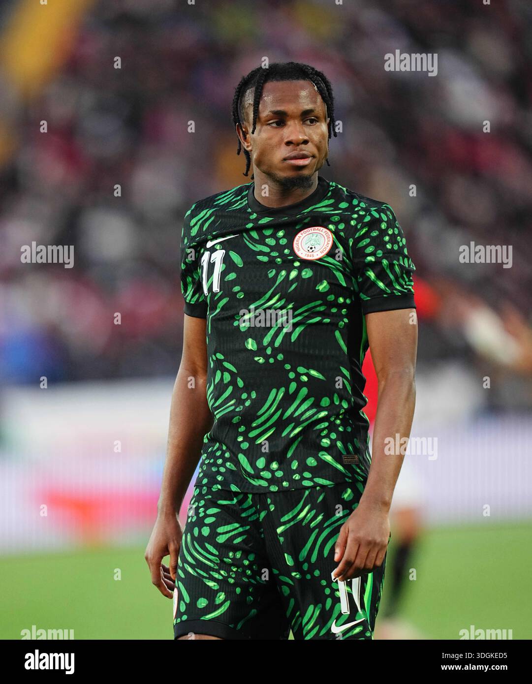 January 17 2026: Samuel Chimerenka Chukwueze of Nigeria looks on during ...