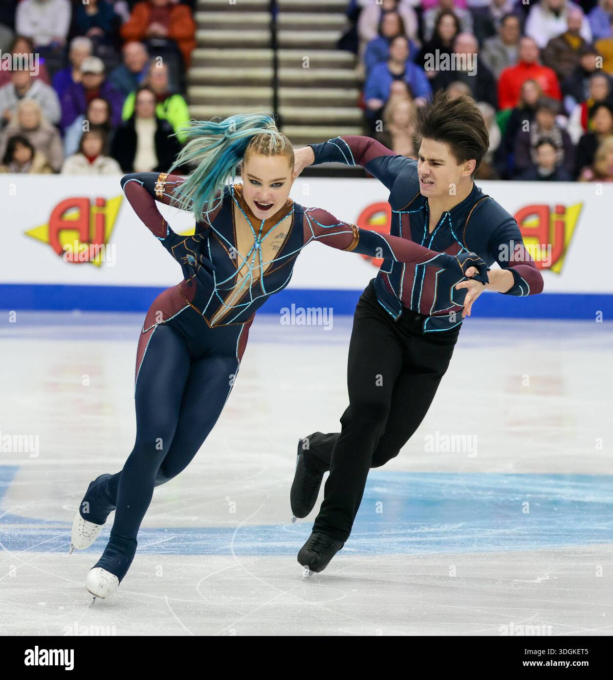 Day Four. 17th Jan, 2026. Loicia Demougeot and Theo Le Mercier of ...