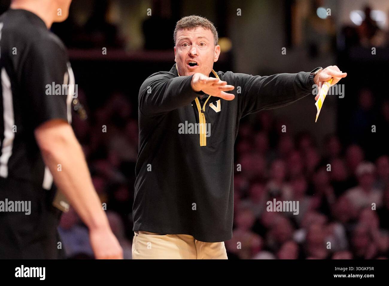 Nashville, Tennessee, USA. 17th Jan, 2026. Vanderbilt head coach Mark ...