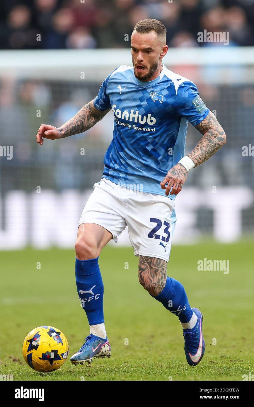 Derby County's Joe Ward during the Sky Bet Championship match at ...